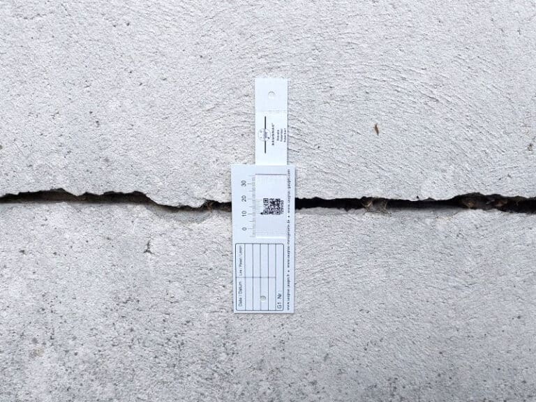 Jauge G1 - Mesure des fissures intérieures / extérieures