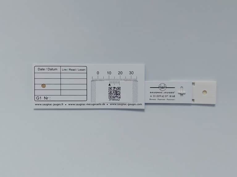 Jauge G1 - Mesure des fissures intérieures / extérieures