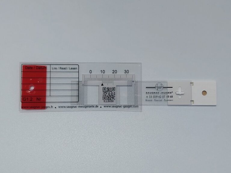 Jauge G1.2 - Transparente et discrète pour fissures parallèles