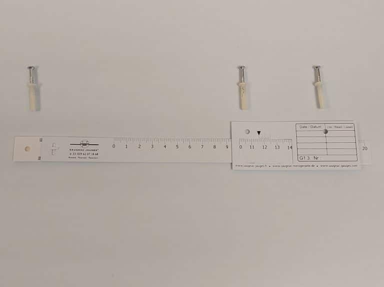 Jauge G1.3 - Mesure des fissures de plusieurs centimètres
