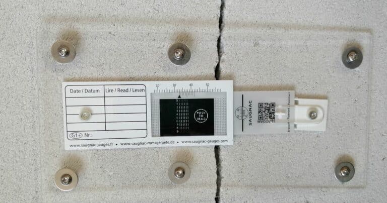 Jauge G1+ - Mesure "digitale" de l'écartement des fissures